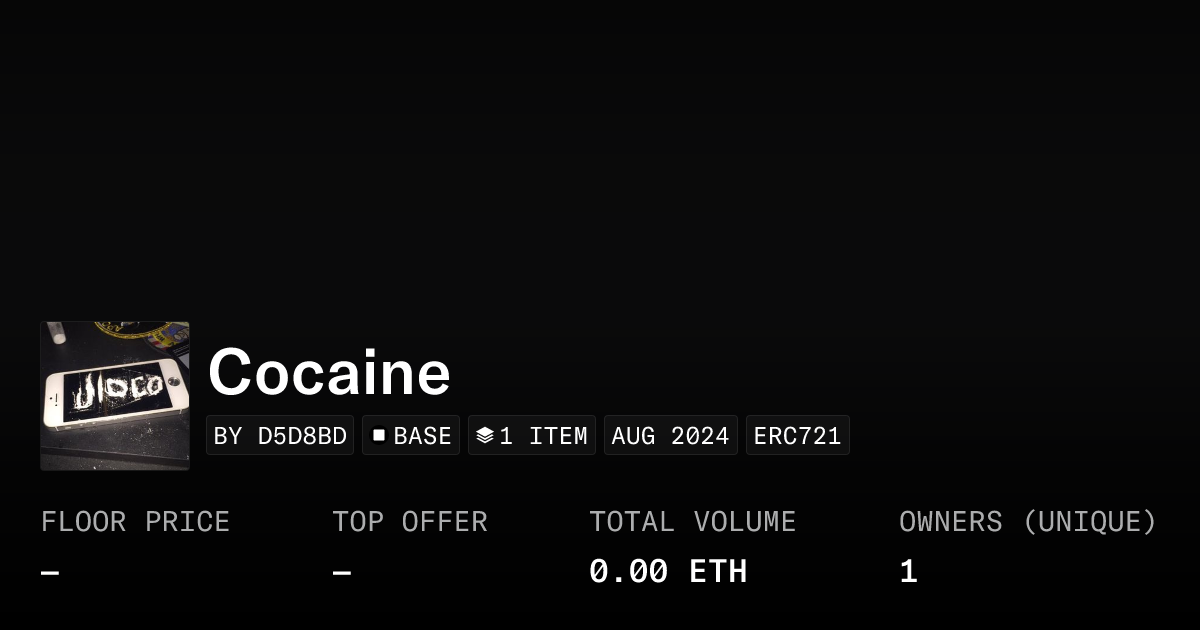 Cocaine - Collection | OpenSea