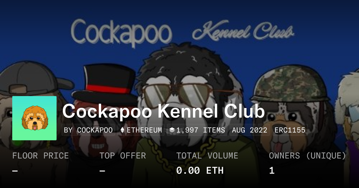 Cockapoo Kennel Club - Collection | OpenSea