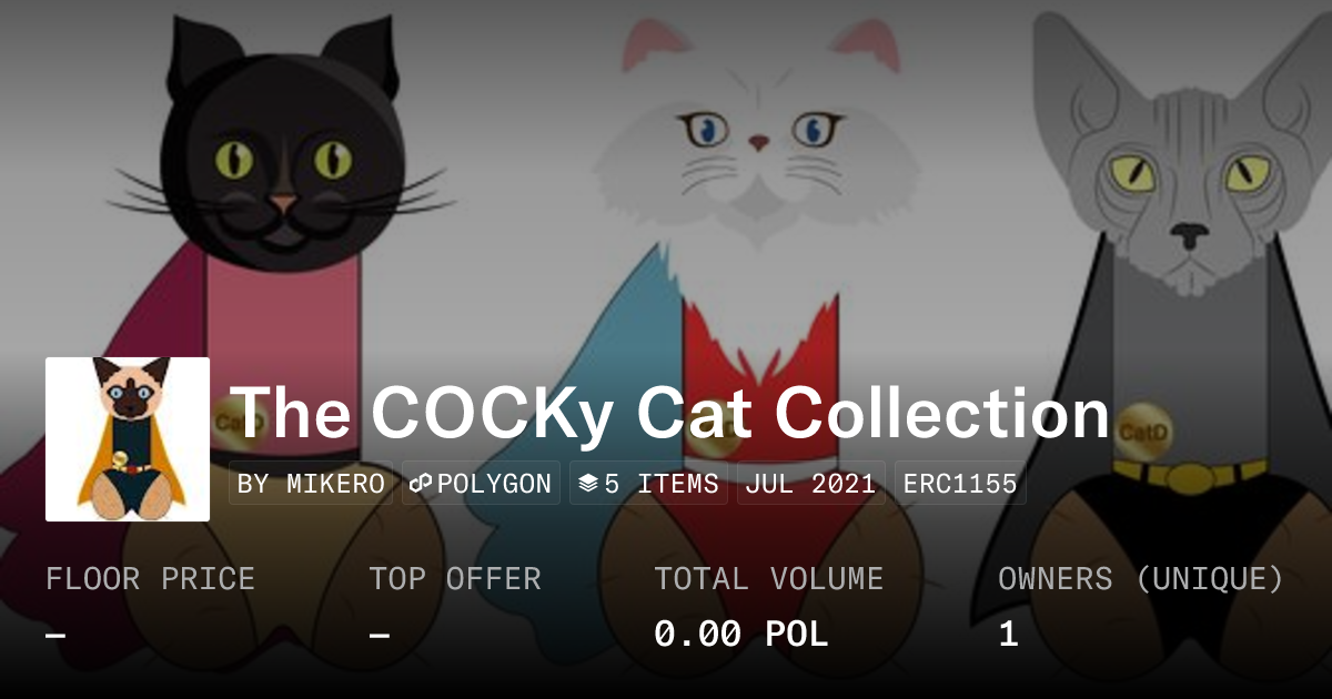 The COCKy Cat Collection - Collection | OpenSea