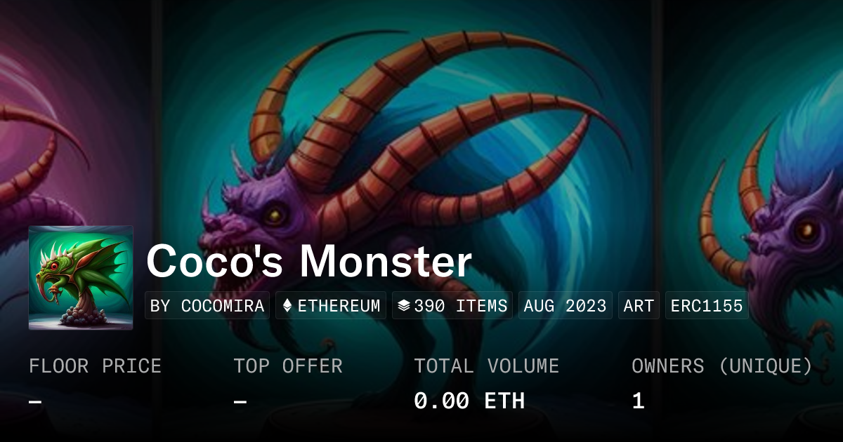 Coco's Monster - Collection | OpenSea