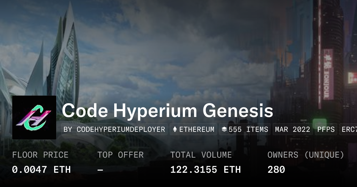 Code Hyperium Genesis - Collection | OpenSea
