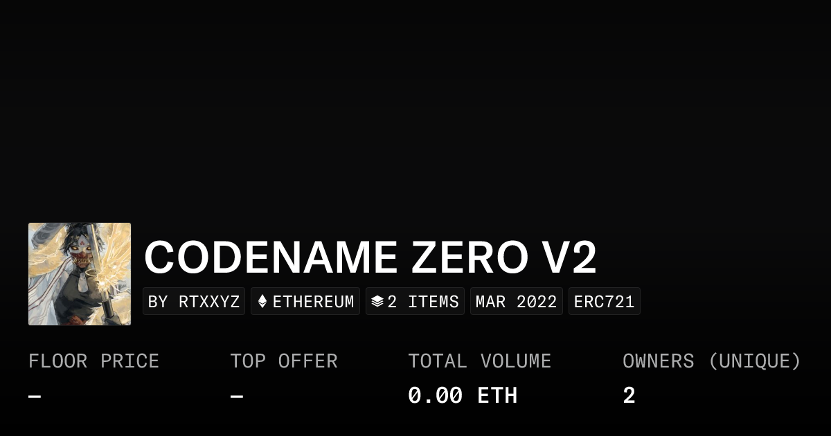 CODENAME ZERO V2 - Collection | OpenSea