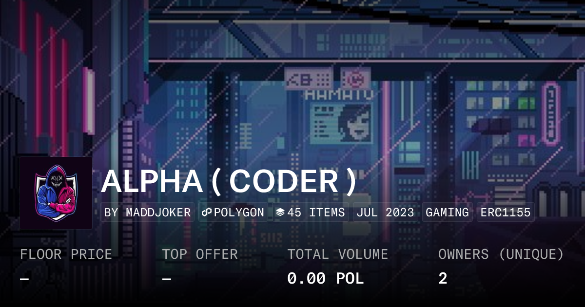 ALPHA ( CODER ) - Collection | OpenSea