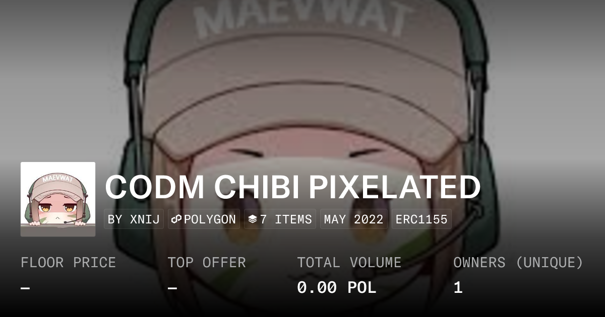 CODM CHIBI PIXELATED - Kollektion | Offenes Meer