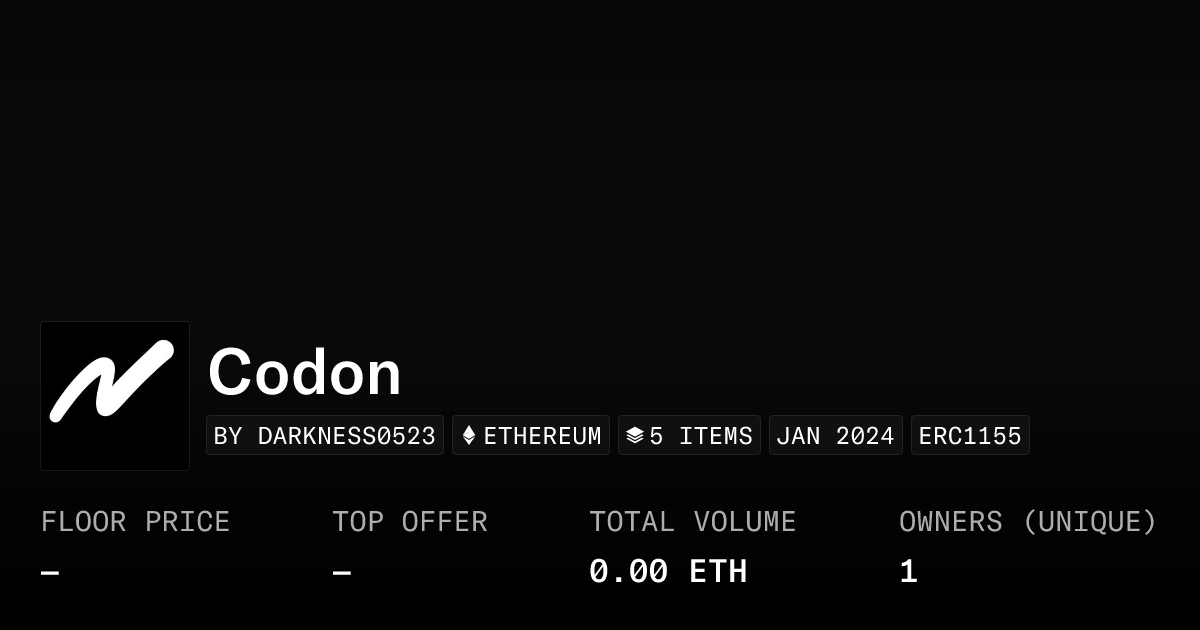 Codon - Collection | OpenSea