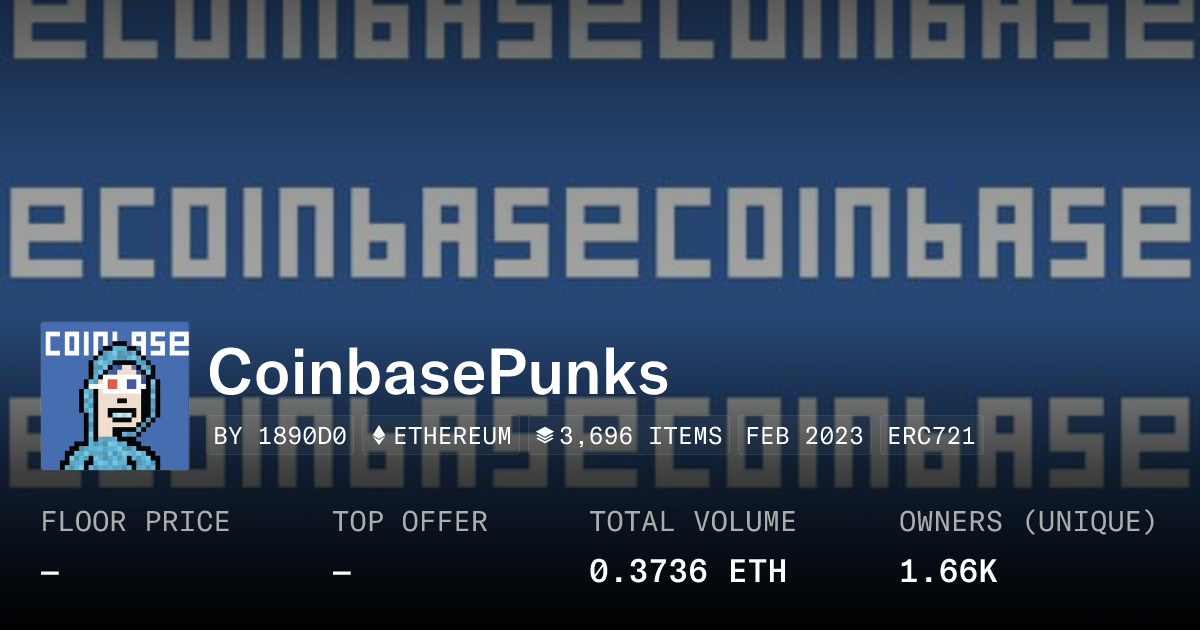 CoinbasePunks - Collection | OpenSea