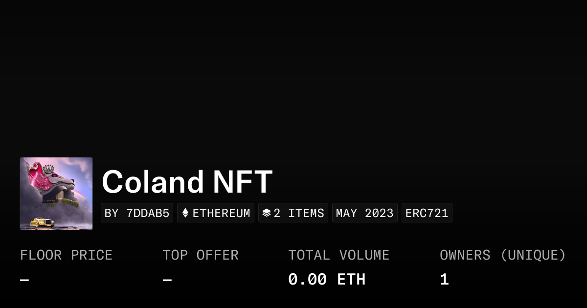 Coland NFT - Collection | OpenSea