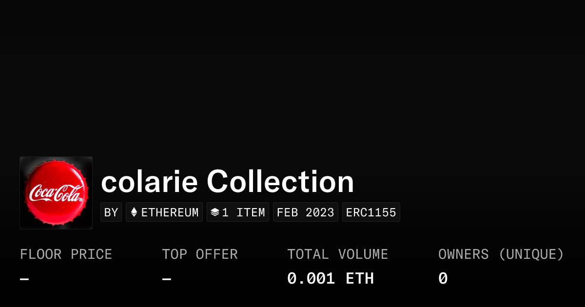 colarie Collection - Collection | OpenSea