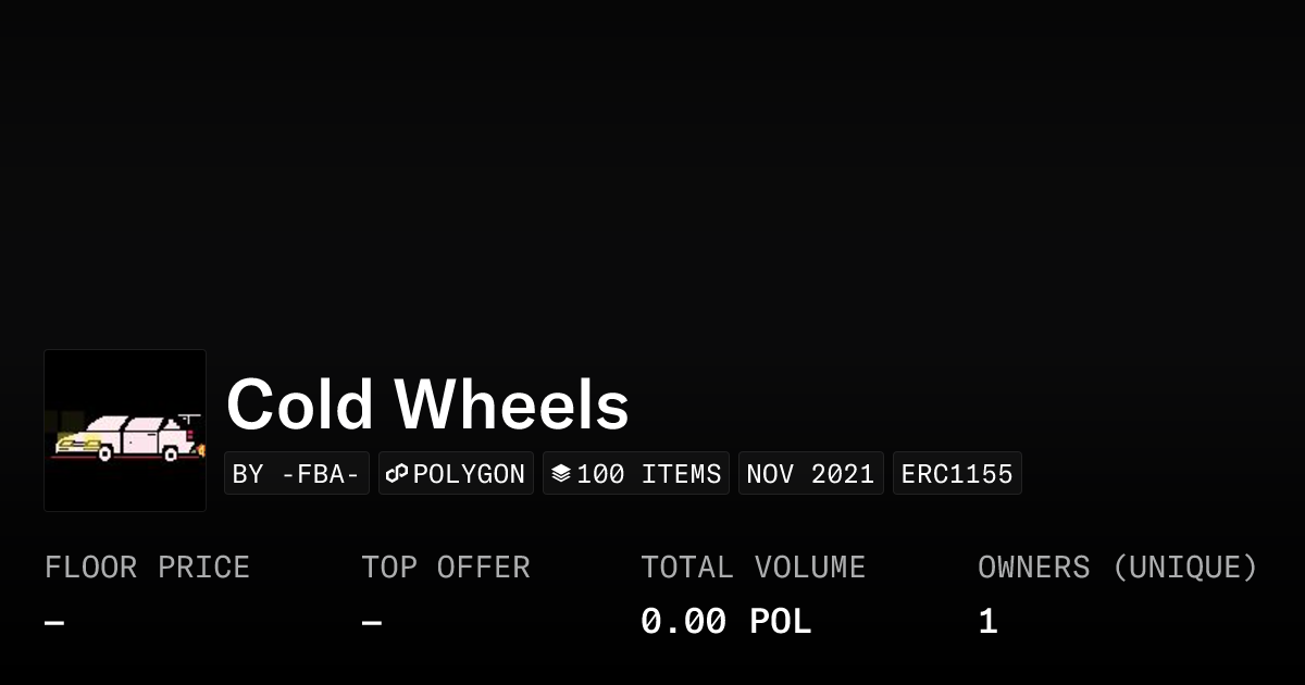 Cold Wheels - Collection | OpenSea