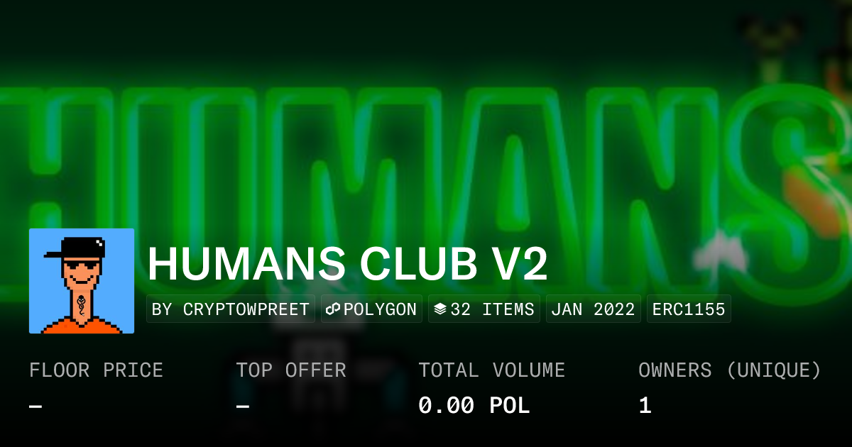 HUMANS CLUB V2 - Collection | OpenSea