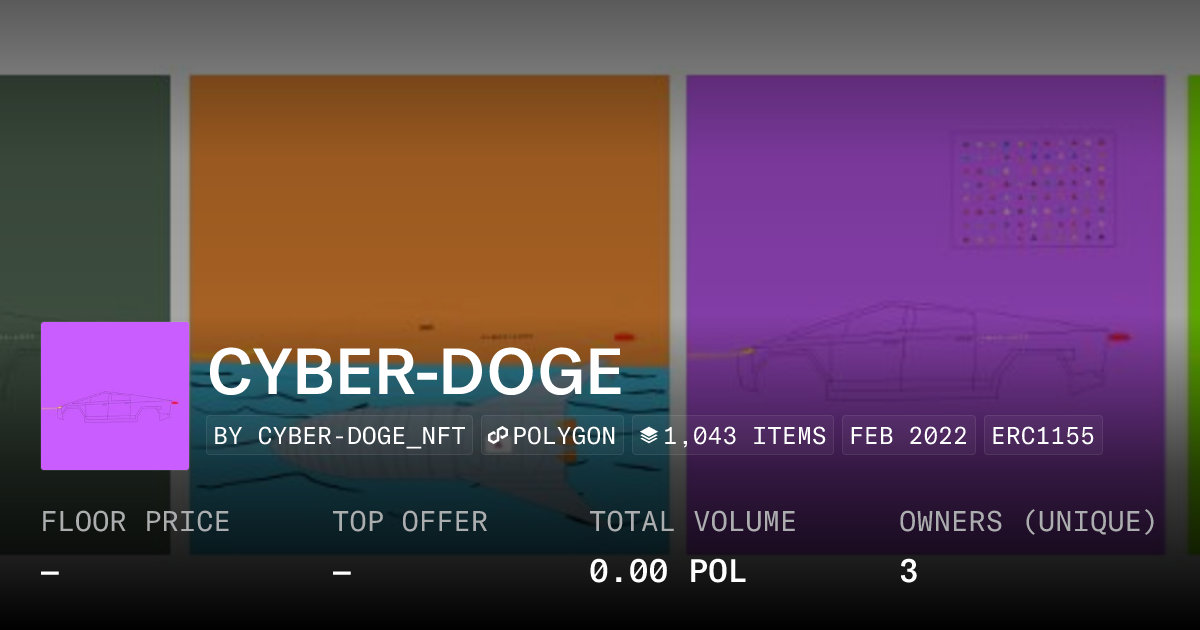CYBER-DOGE - Collection | OpenSea