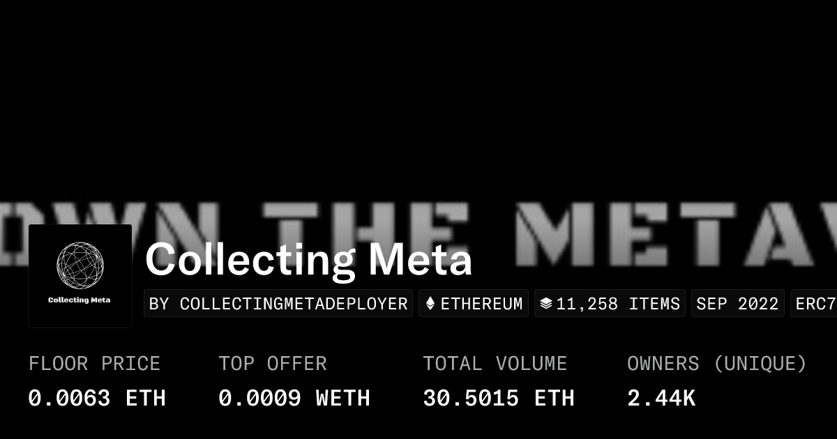Collecting Meta - Collection | OpenSea