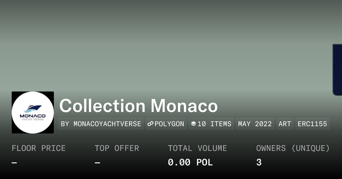 Collection Monaco - Collection | OpenSea