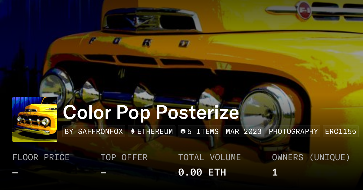Color Pop Posterize - Collection | OpenSea