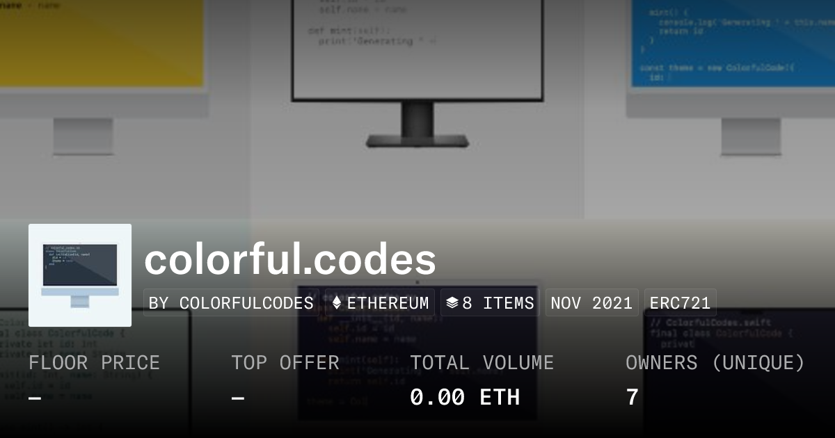 colorful.codes - Collection | OpenSea