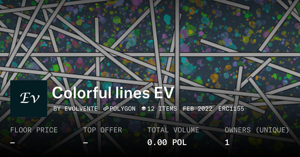 Colorful lines EV - Collection | OpenSea