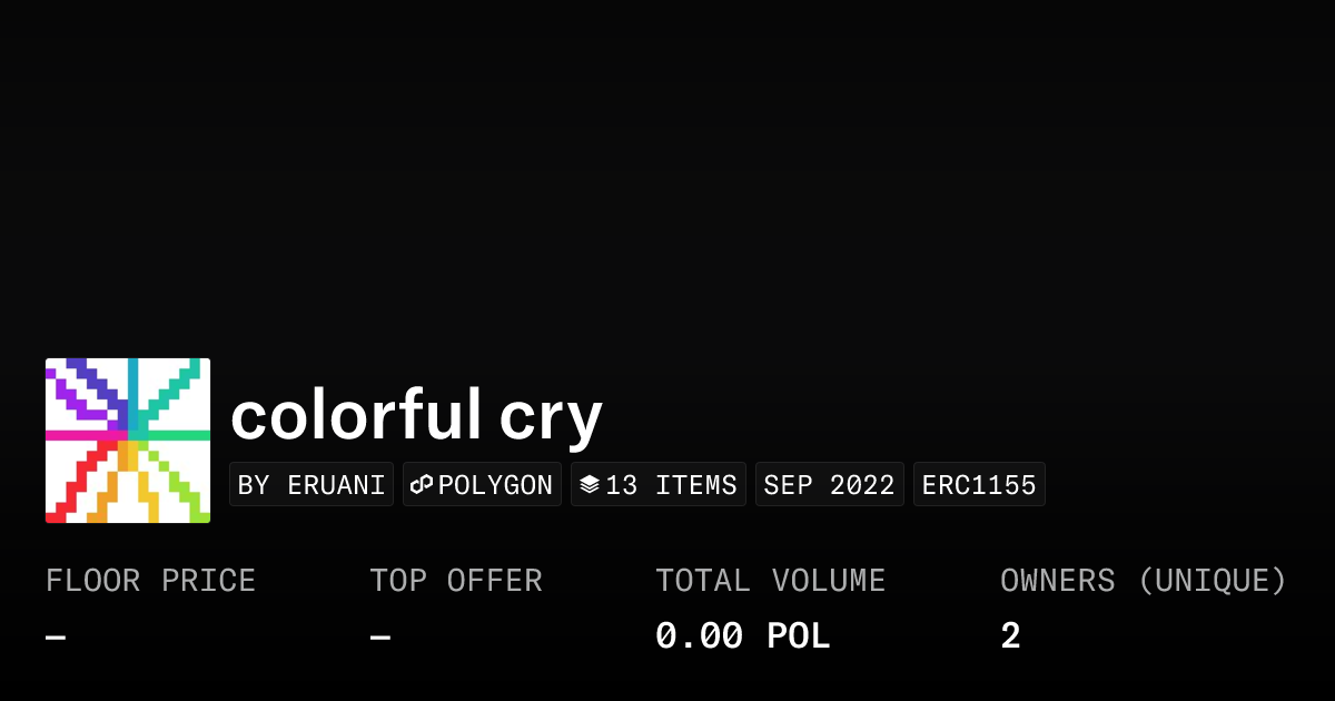 colorful cry - Collection | OpenSea