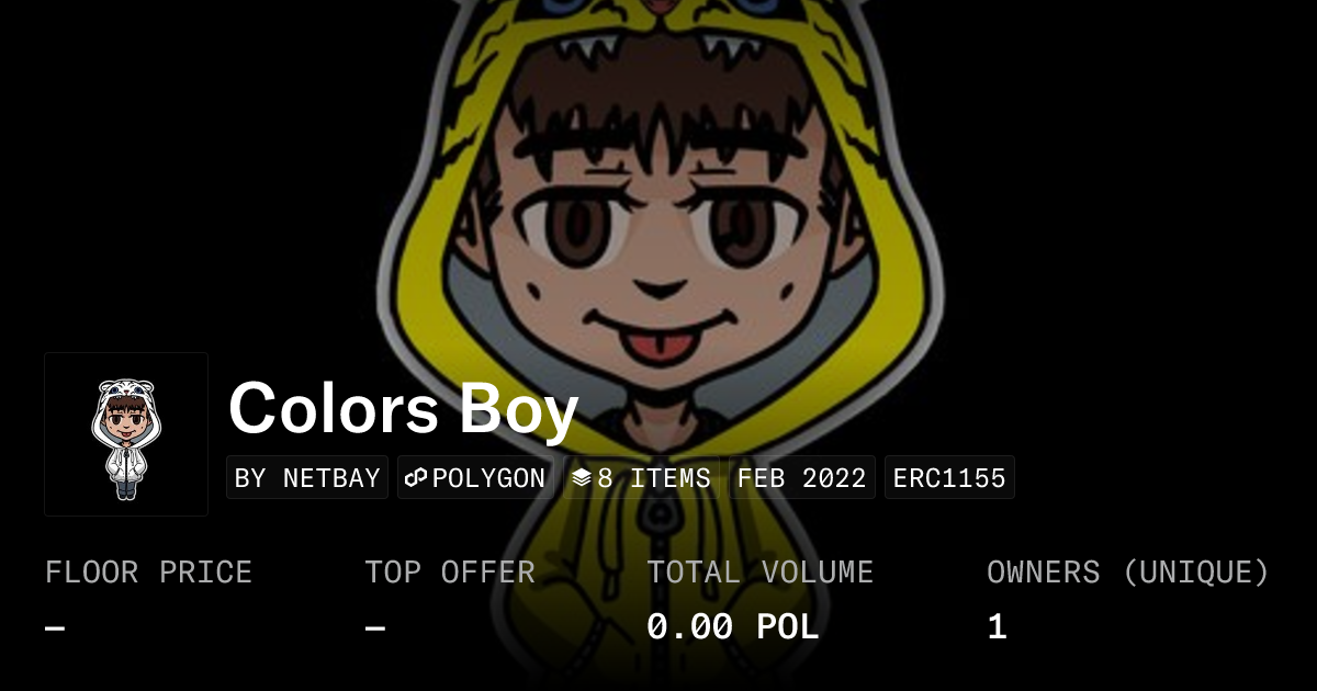 Colors Boy - Collection | OpenSea