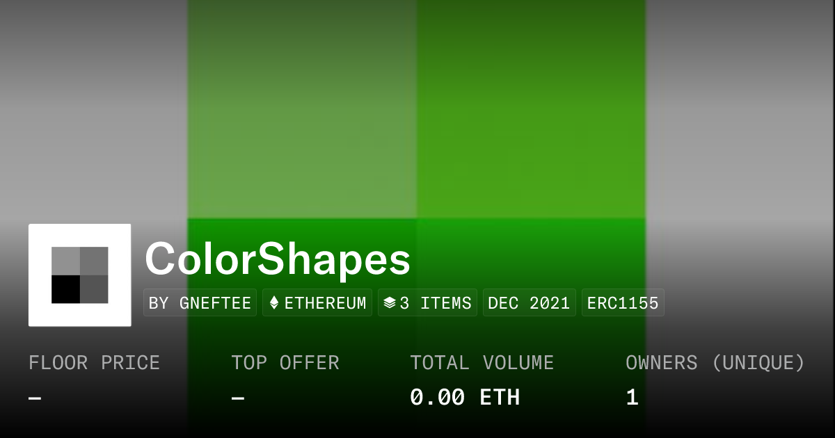 ColorShapes - Collection | OpenSea