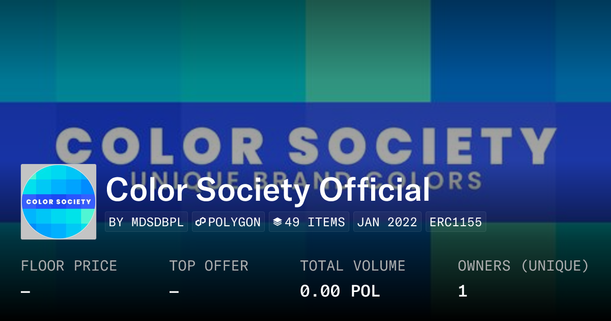 Color Society Official - Collection | OpenSea