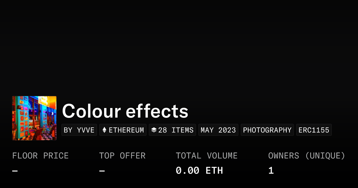 Colour effects - Collection | OpenSea