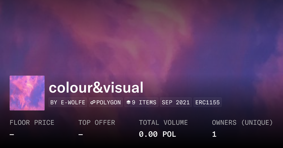 colour&visual - Collection | OpenSea