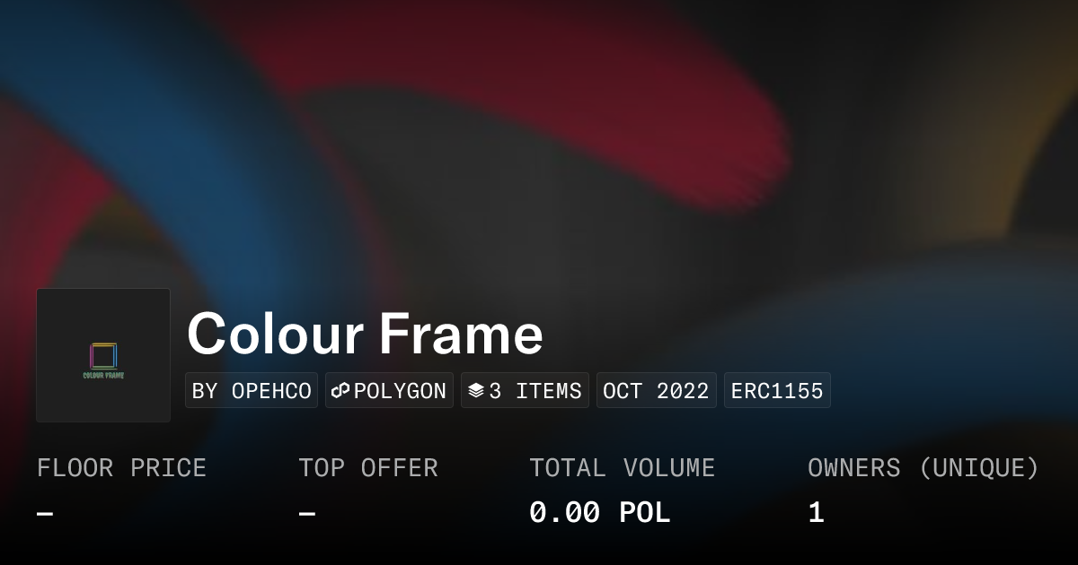 Colour Frame - Collection | OpenSea