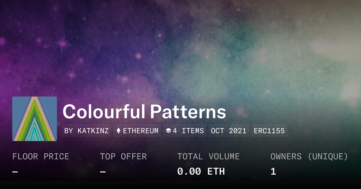 Colourful Patterns - Collection | OpenSea