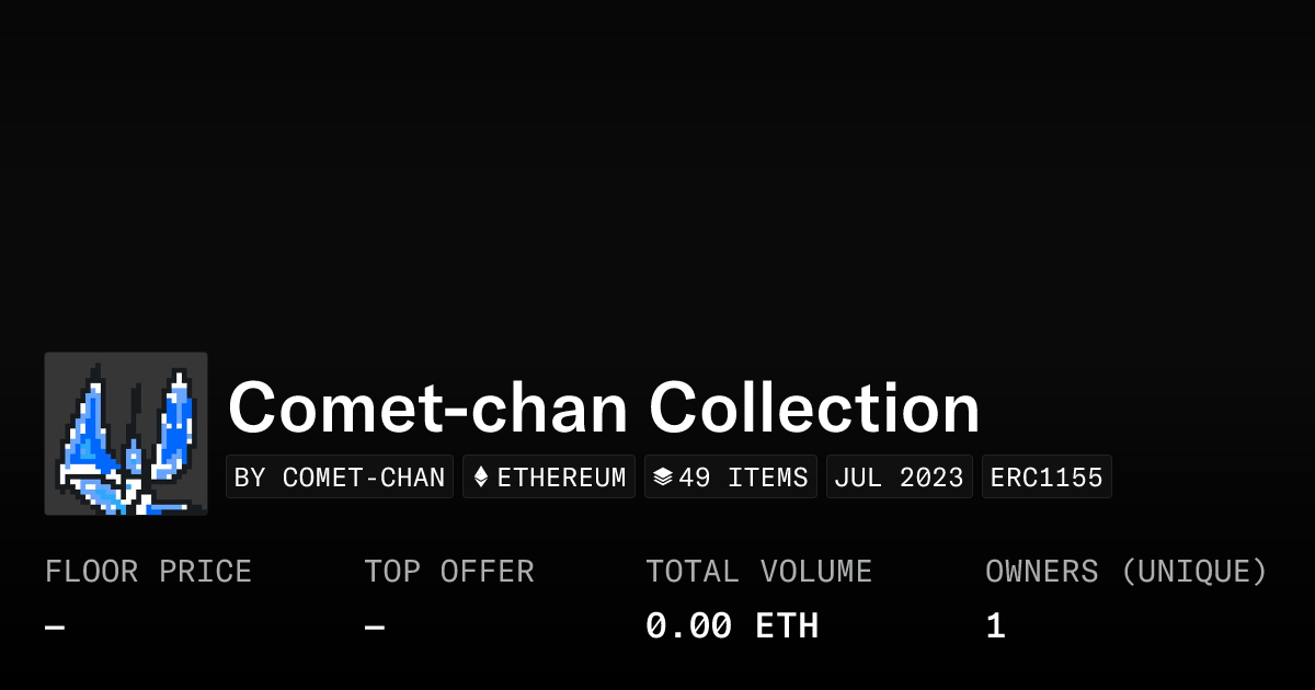 Comet-chan Collection - Collection | OpenSea