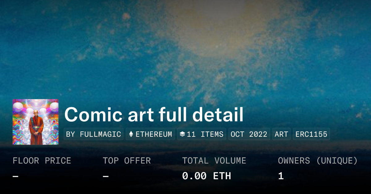 Comic art full detail - Collection | OpenSea