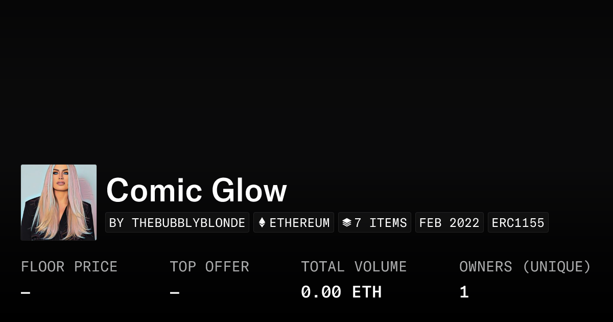 Comic Glow - Collection | OpenSea