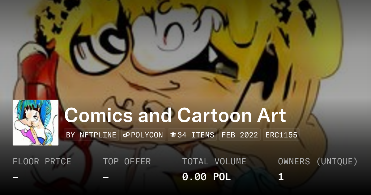 Comics and Cartoon Art - Collection | OpenSea