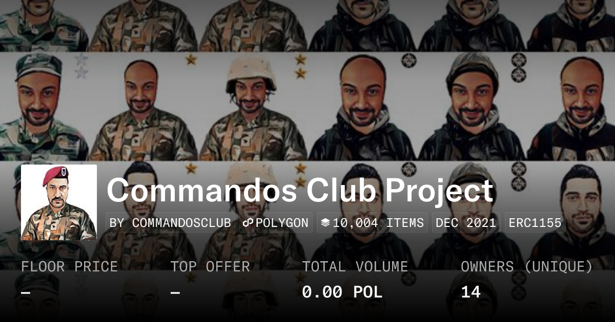Commandos Club Project - Collection | OpenSea