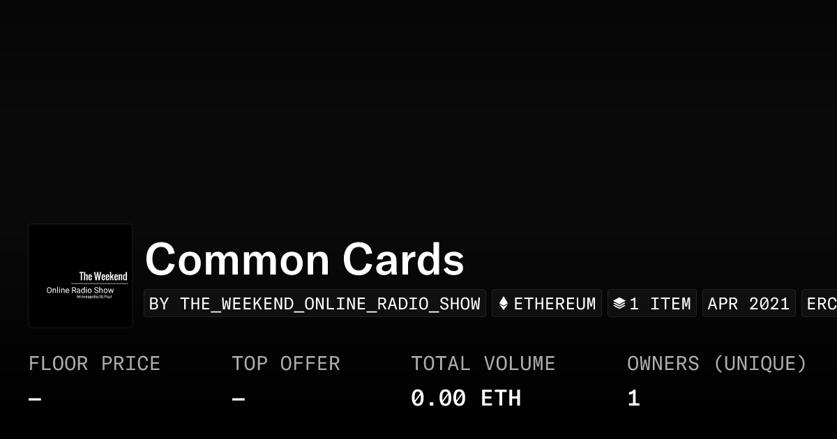 Common Cards - Collection | OpenSea