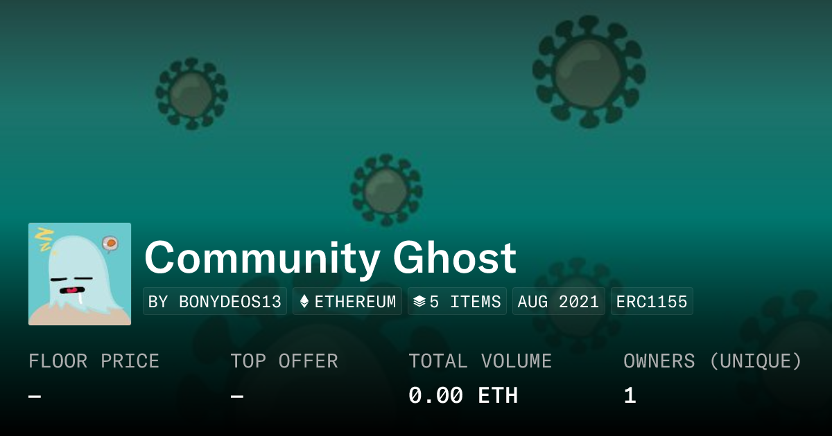 Community Ghost - Collection | OpenSea