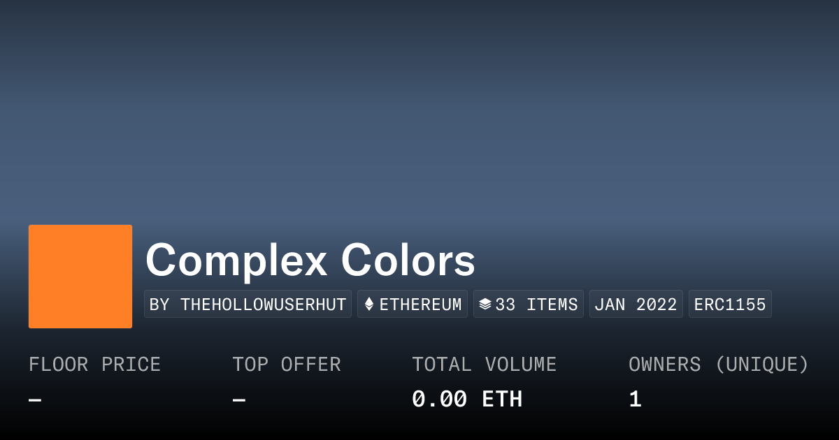 Complex Colors - Collection | OpenSea