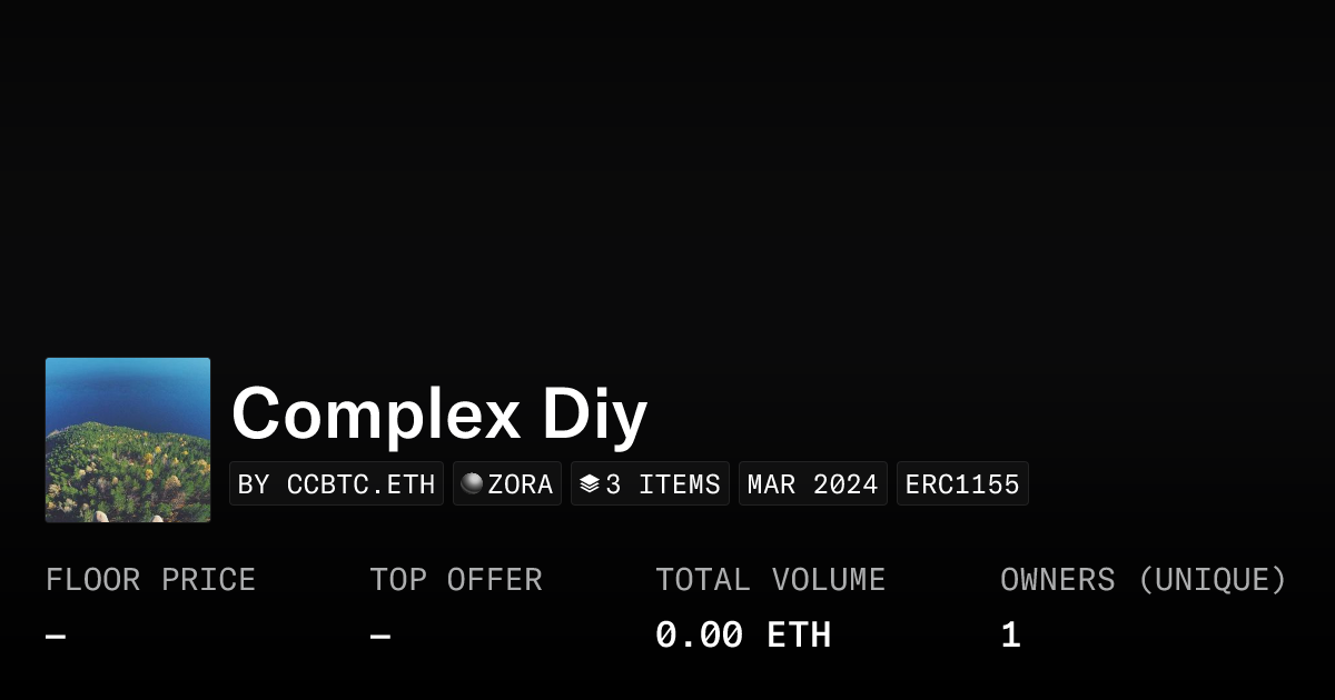 Complex Diy - Collection | OpenSea