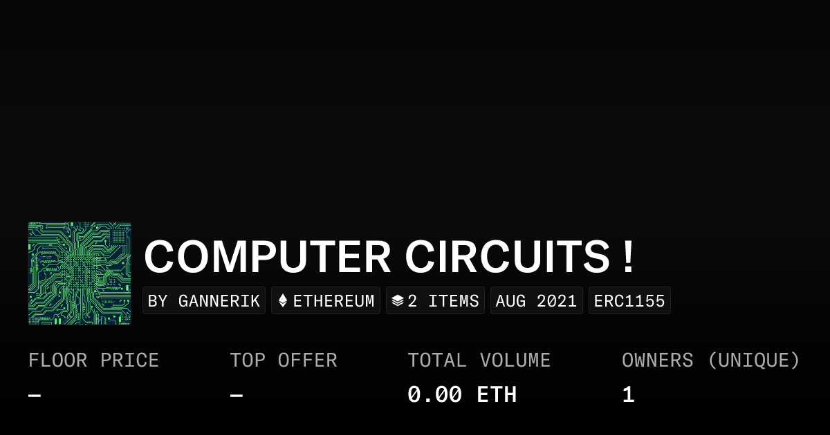 COMPUTER CIRCUITS ! - Collection | OpenSea