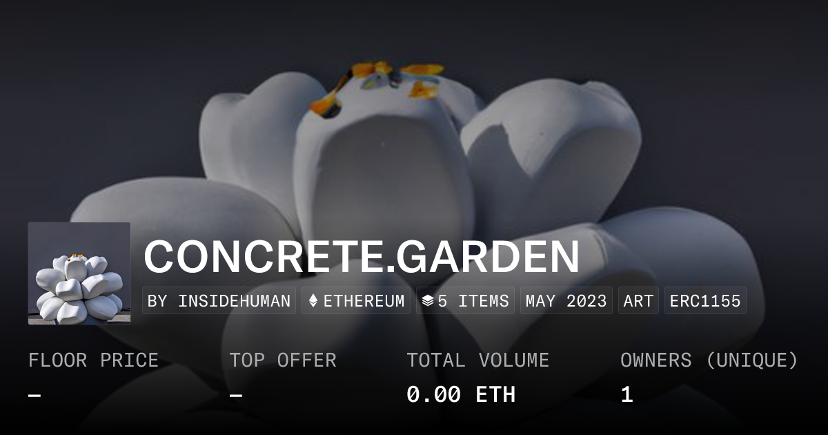 CONCRETE.GARDEN - Collection | OpenSea