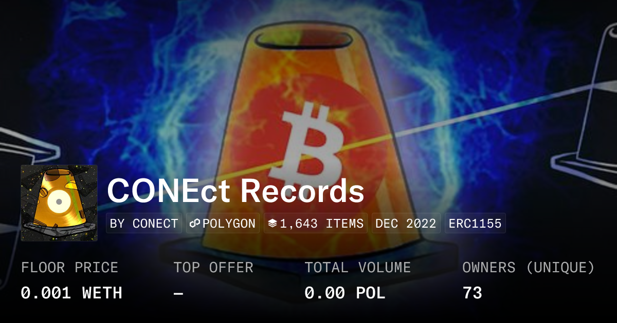CONEct Records - Collection | OpenSea