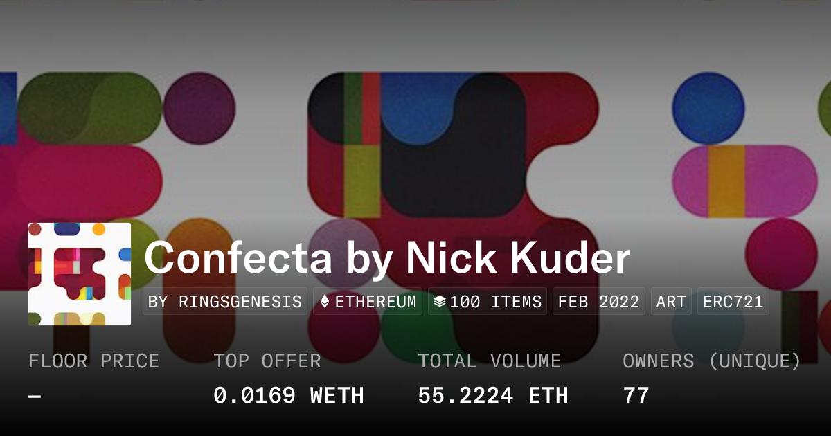 Confecta by Nick Kuder - Collection | OpenSea