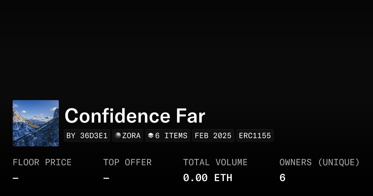 Confidence Far - Collection | OpenSea