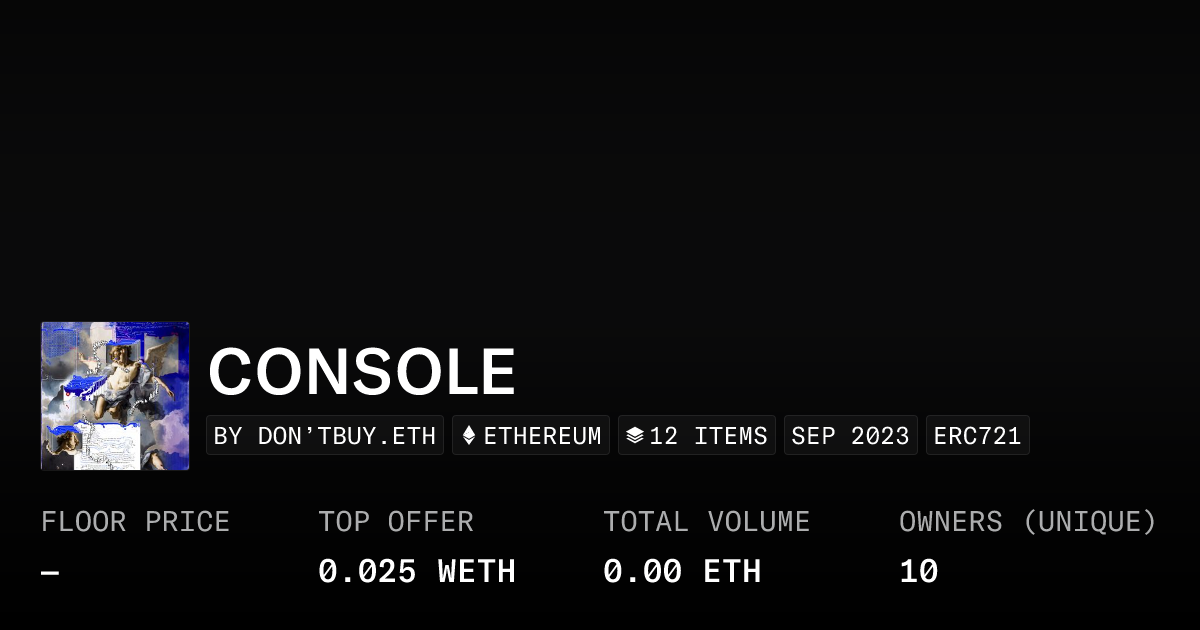 CONSOLE - Collection | OpenSea