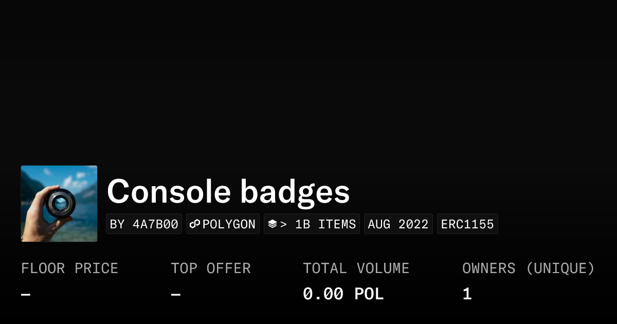 Console badges - Collection | OpenSea