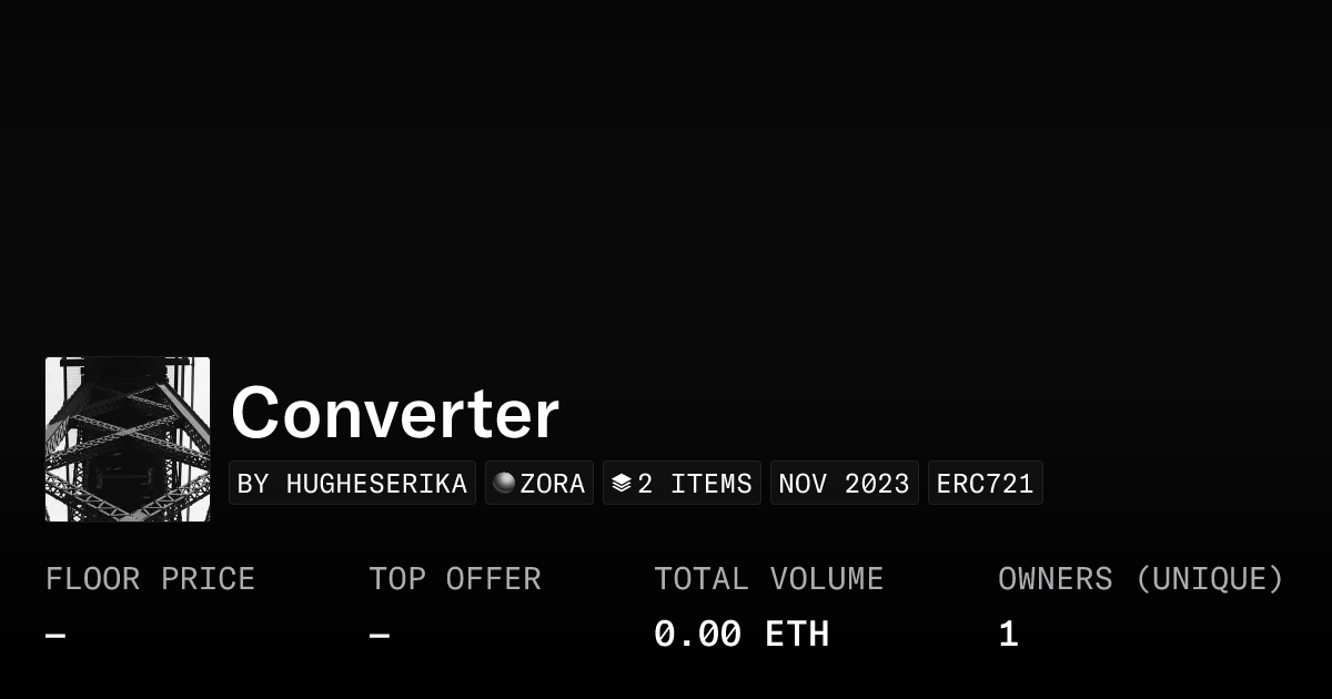 Converter - Collection | OpenSea