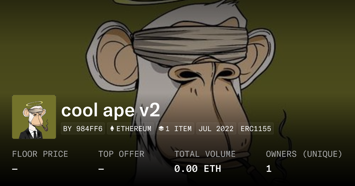 cool ape v2 - Collection | OpenSea