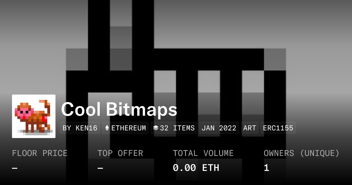 Cool Bitmaps - Collection | OpenSea