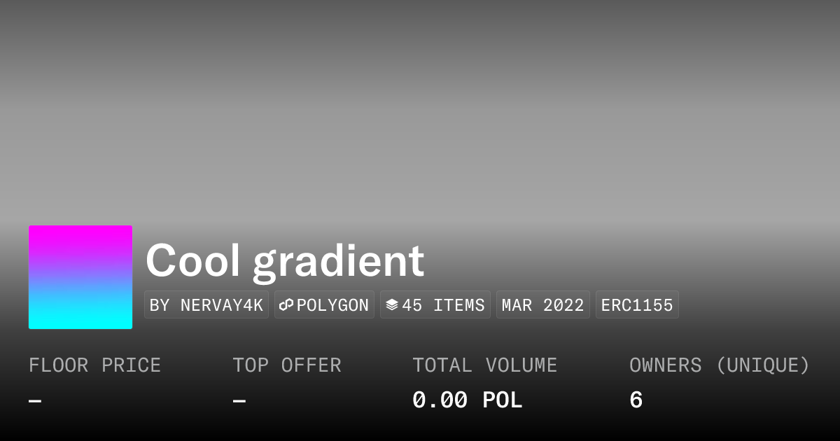 Cool gradient - Collection | OpenSea