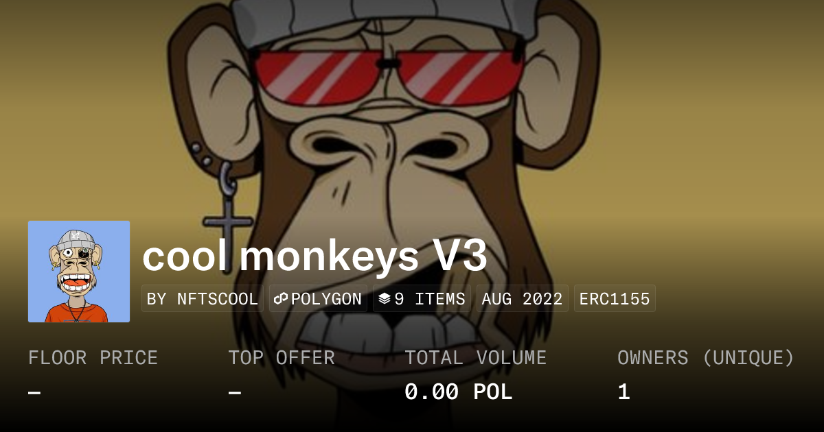 cool monkeys V3 - Collection | OpenSea