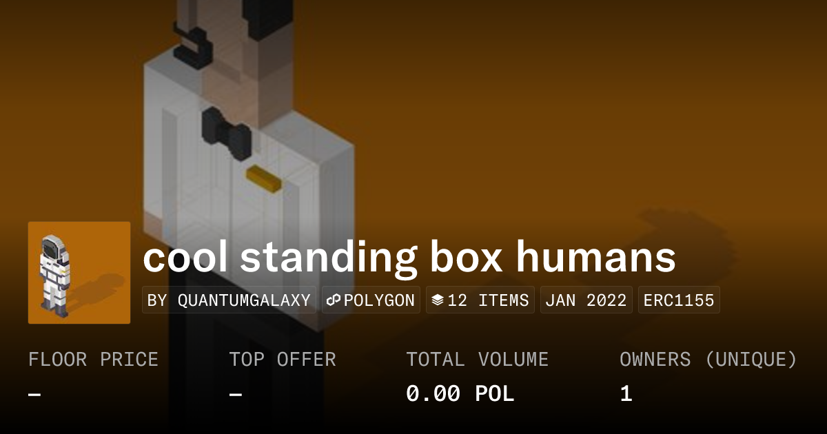 cool standing box humans - Collection | OpenSea